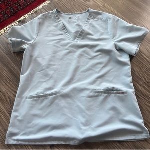 Figs | Tops | Figs Dusty Blue Scrub Top | Poshmark